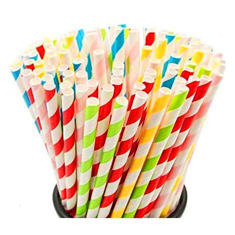 Paper Straw 25 Pieces Design Packet Birthday Party Decorations | Daraz.lk
