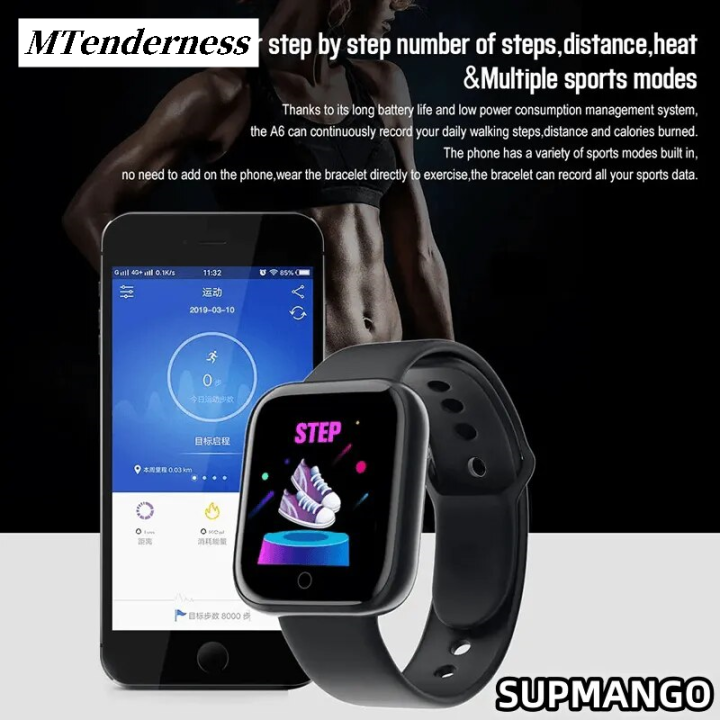 MTenderness IOS Device Fitness Watch Sports Smart Count Y68 RealStep ...