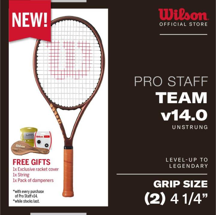 Wilson Pro Staff Team v14 Grip Size 2 (Unstrung) | Daraz.lk