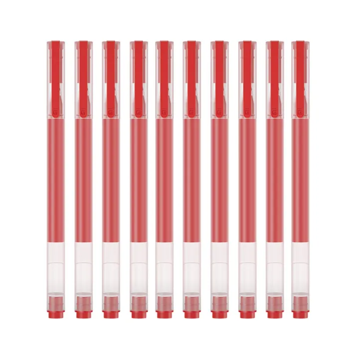 Gel Pens Extra Fine Point Red Pens 10Packs | Daraz.lk