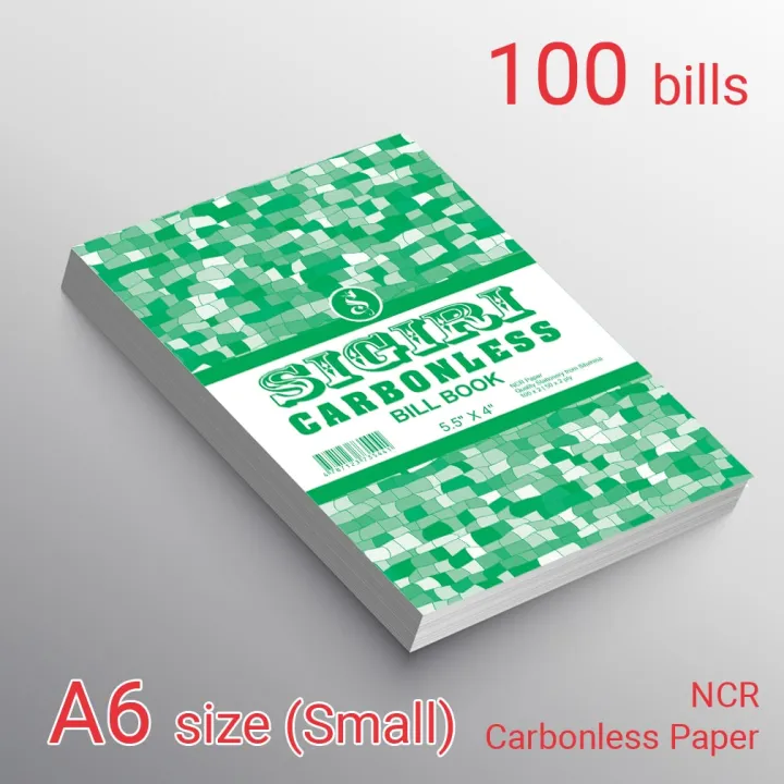 On Approval Bill Book Cash Sale Invoice Small A6 (11cm x 15cm) 100 ...