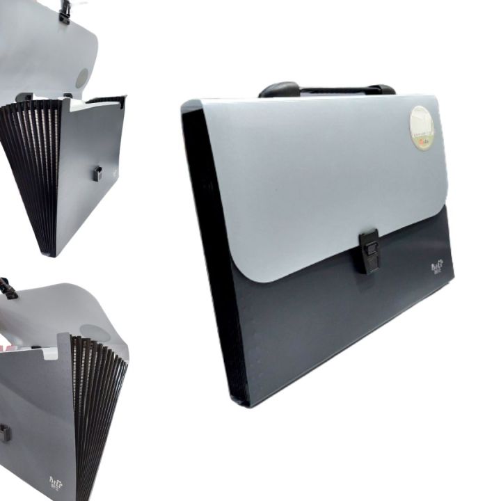 A4 Long File Document Bag Expanding File Folder Desktop Organiser ...
