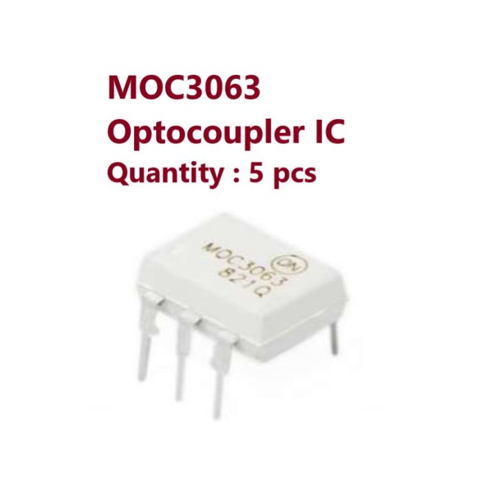 5 pcs of MOC3063 Optocoupler IC | Daraz.lk