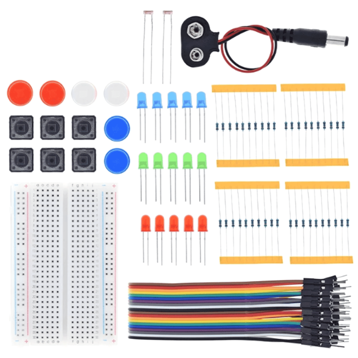 Starter Kit 13 in 1 Kit New Starter Kit Mini Breadboard LED Jumper Wire Button for Arduino ...