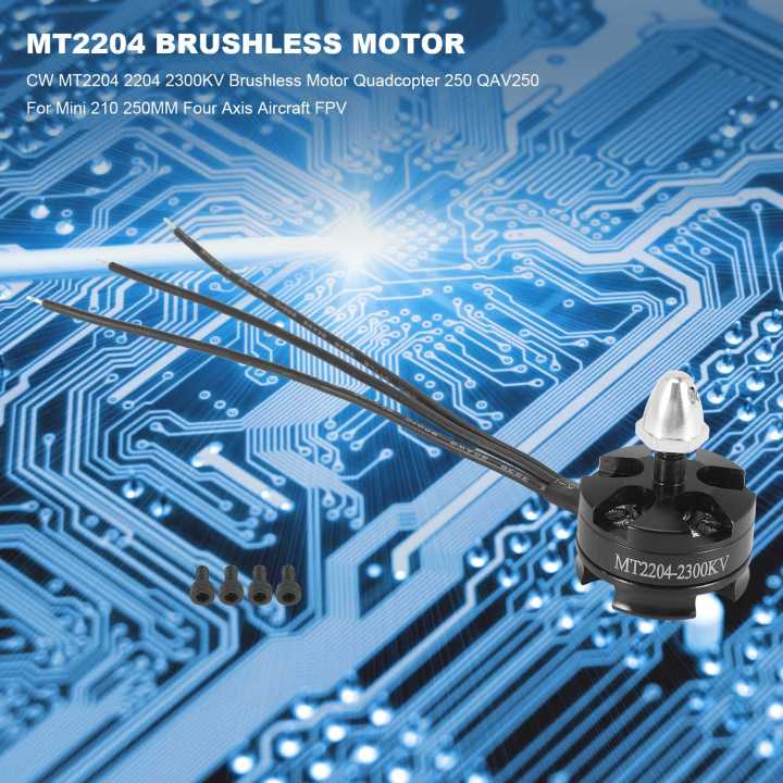 CW mt2204 2204 2300kv brushless motor quadcopter 250 qav250 for Mini ...