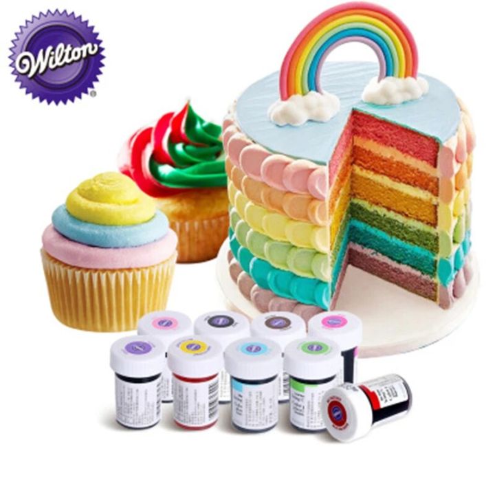 12 colours Wilton Food Coloring Cake Ice Cream Fudge Biscuit Baking ...