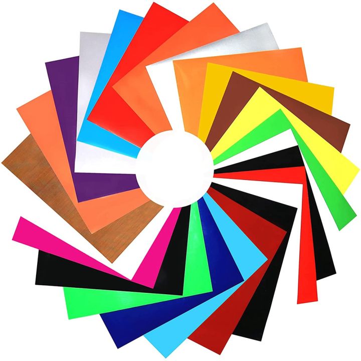 Heat Transfer Vinyl Sheet Set-Special PTFE Sheets,19 Different Colors ...