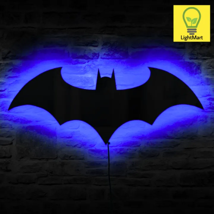 Batman Led Night Light wall art,led strip,led strip light,gaming room ...