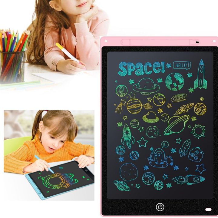 LCD Drawing Tablet 12 Inches- LCD Panel for Kids drawing writing and ...