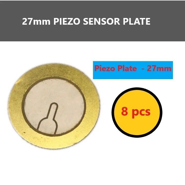 8 pcs of 27mm Piezo Electric Sensor Plate | Daraz.lk