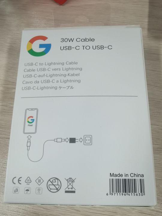 Google 30W Charger Fast Charging Travel Adapter 1m Usb Type C Cable For ...