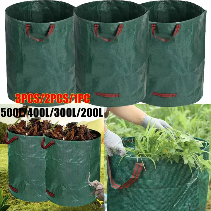 500L-60L PP Woven Fabric Bag Garden Waste Bag Leaf Debris Collection ...