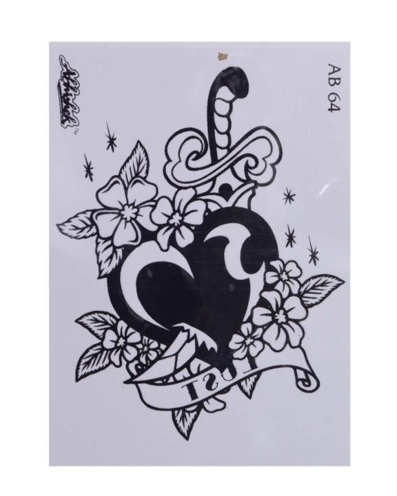 Body Tattoo Stickers - Black | Daraz.lk