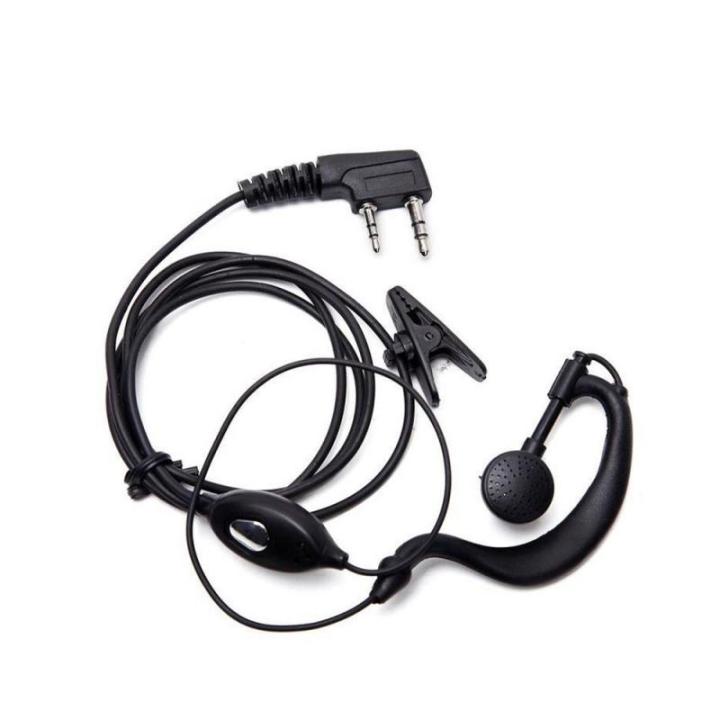 2 Pin -Talkie Headset Wired Two Way Ham Earpiece Earphone For Bf-888s ...
