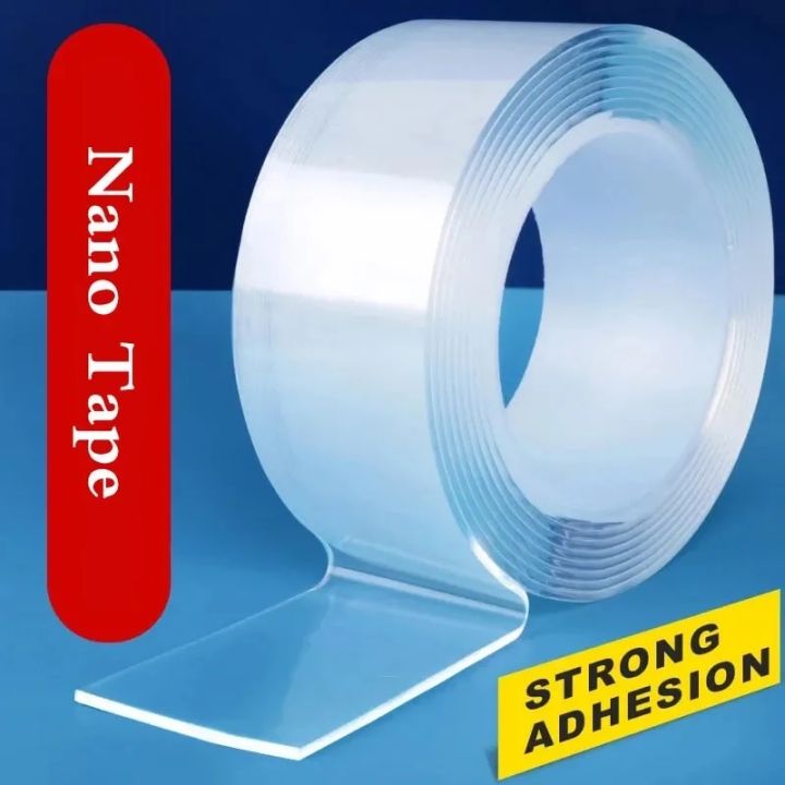 Tape 1/2/3/5m Reusable Double-Sided Adhesive Multipurpose Nano-Adhesive ...