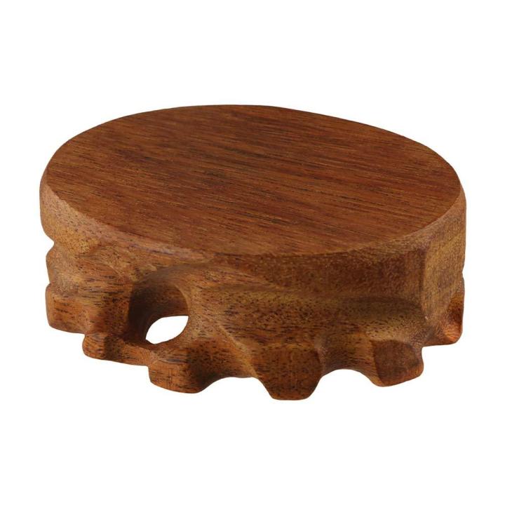 Exquisite Natural Solid Wood Stand Smooth Fadeproof Statue Holder ...