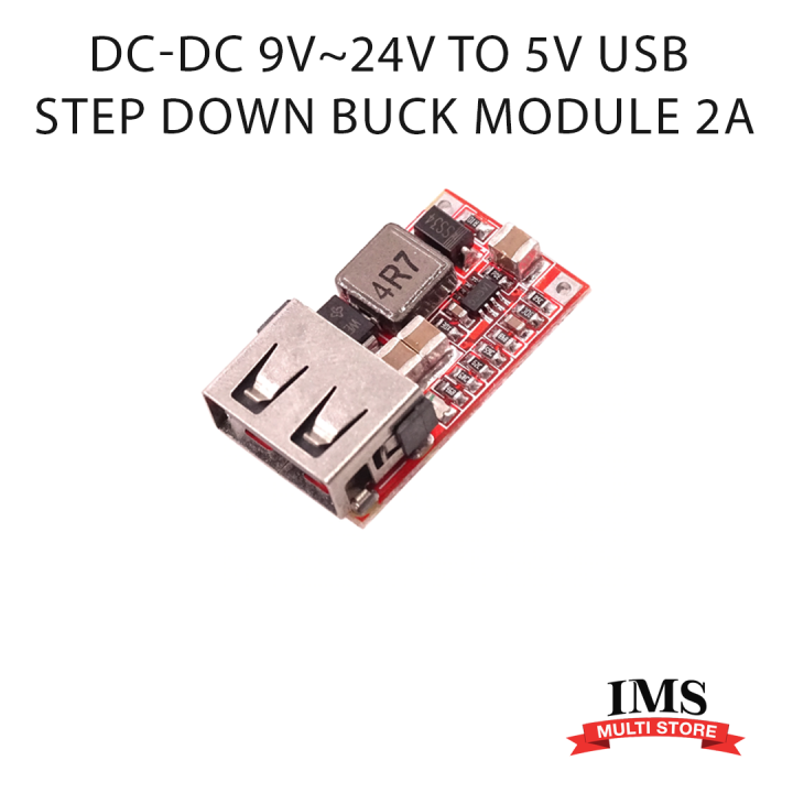DC-DC 9V~24V to 5V USB Step Down Buck Module 2A | Daraz.lk