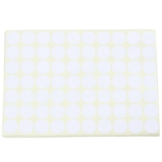 Self Labels Sticky Stickers Adhesive Code Circles 19Mm Round White ...