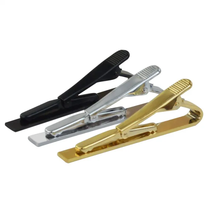 6Pcs Tie Bar Clip, Tie Pins Tie Clips Men Silver Gold Black Necktie Bar ...