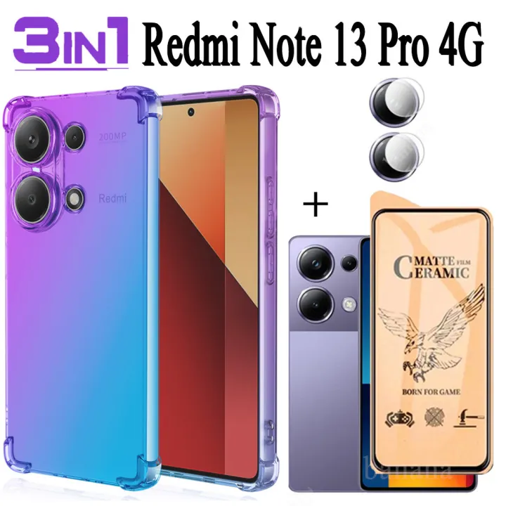3 in 1 Redmi Note 13 Pro 4G Shockproof Phone Case For Redmi Note 13 4G ...