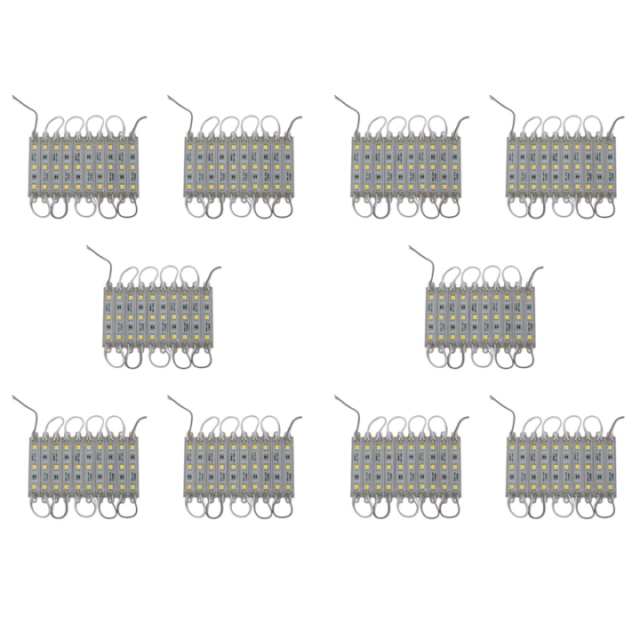 JAERBEE 10X 1 X 10pcs 5050 SMD 3 LED Module LED Strip String Light ...