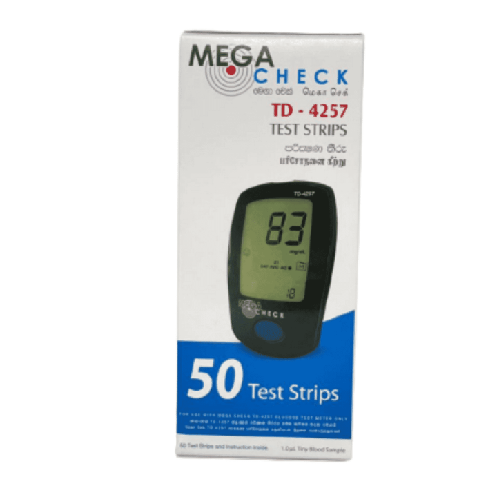 Mega Check Test Strips - 50 Pieces ( TD 4257) | Daraz.lk