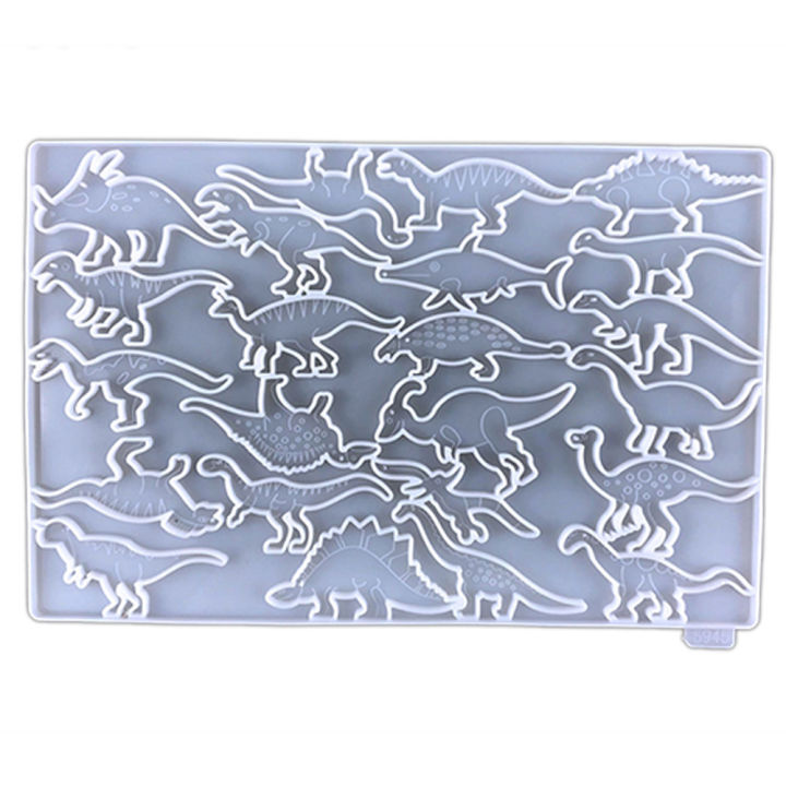 Dinosaur Keychain Drop Glue Mold DIY Dinosaur Keychain Silicone Mold ...