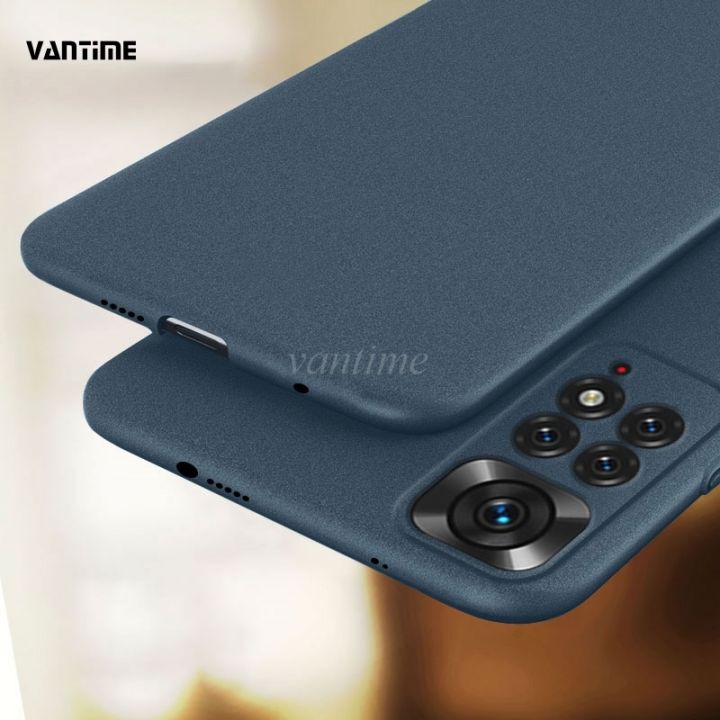 Vantime for Xiaomi Redmi Note 11 4G Case Soft Sandstone Slim Matte Cover | Daraz.lk