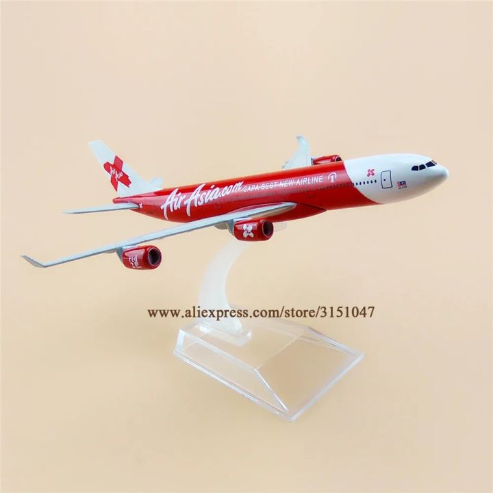 【Serendipity party】16cm Metal Alloy Plane Model Air Asia A340 CAPA NEW ...