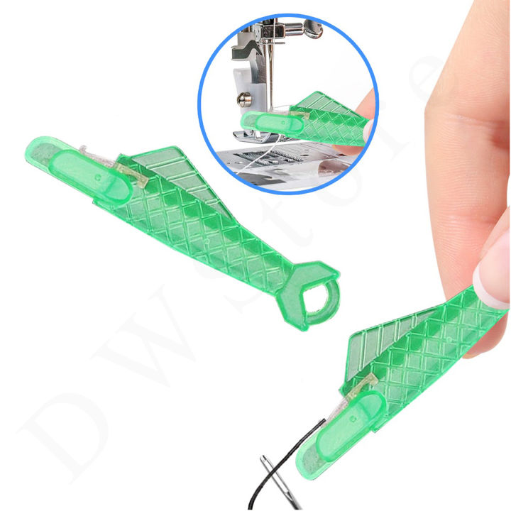 5 Pcs Mini Sewing Machine Needle Threader With Hook Plastic Needle ...