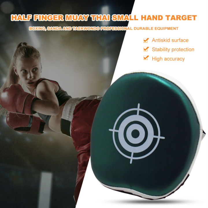 Boxing Hand Target MMA Muay Thai Kick Pad Karate Training Mitt Focus ...