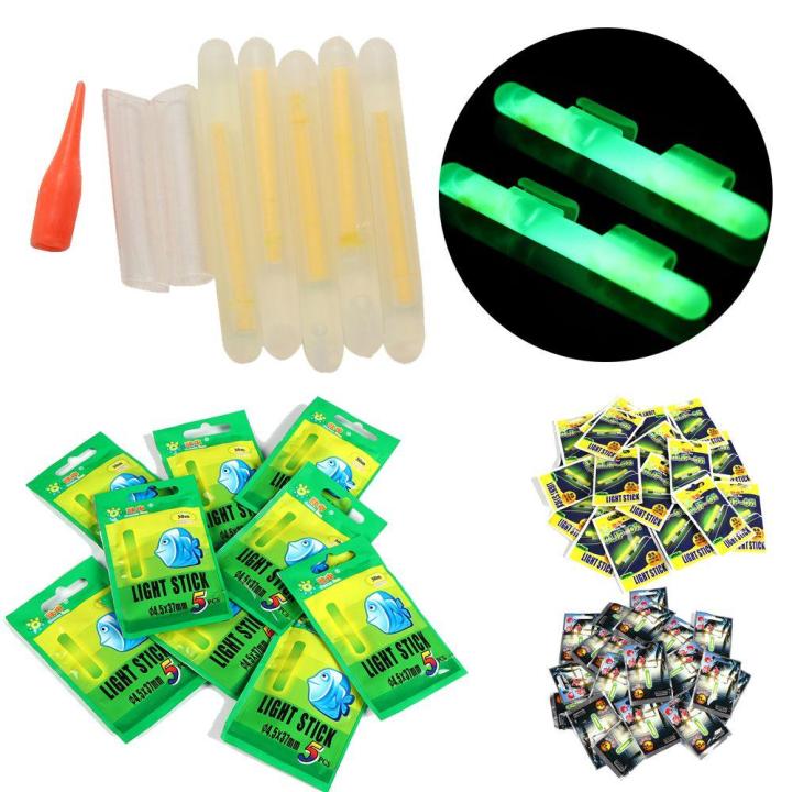 50pcs Outdoor Useful Night Lightstick Dark Glow Stick Fishing Float ...