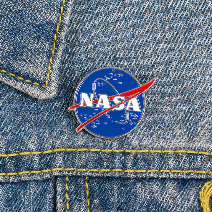 NASA Badge NASA Alloy Brooch Logo Badges Astronaut Space Clothes ...