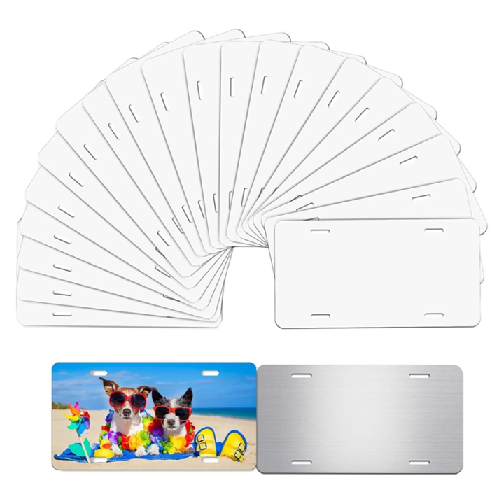 Aluminum Metal Car Tags-Sublimation License Plate Blanks 20 Pack Bulk ...