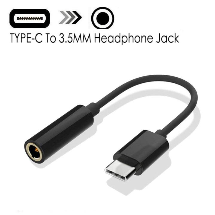 Type-C Port To Headphone Jack Adapter Aux Connector 3.5mm (Random Color ...