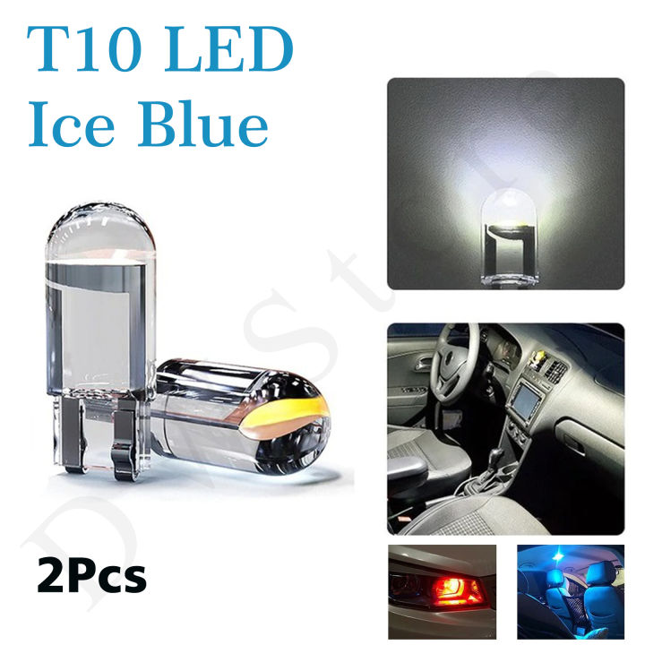 2Pcs New T10 COB W5W WY5W 168 501 192 2825 COB 12V LED Bike Car Wedge ...