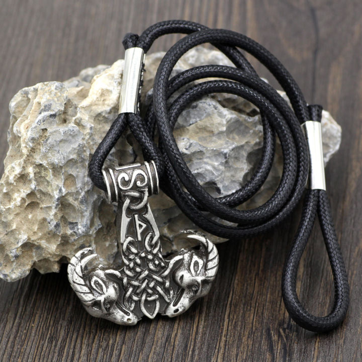 【Best Price Guaranteed】Trendy Men's Viking Bracelet Jewelry Retro Goat ...