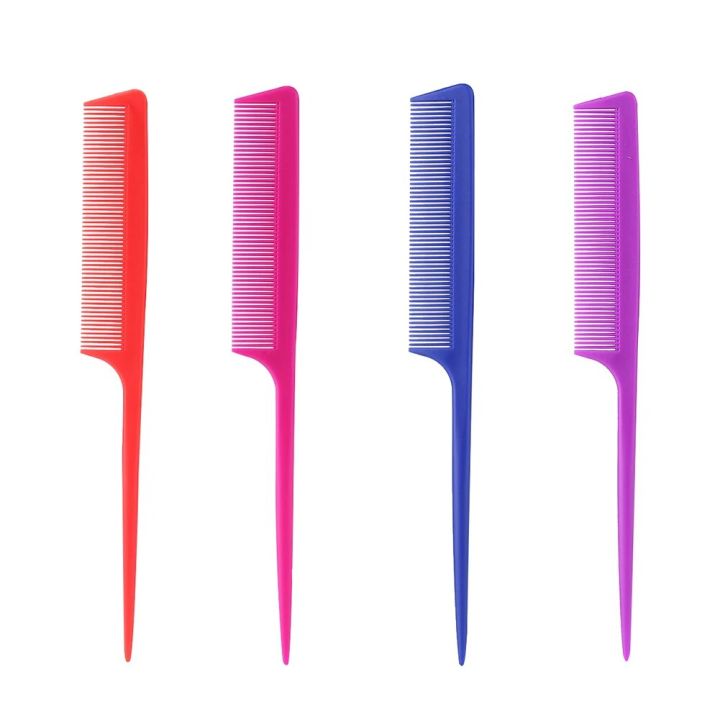 Metal Pin Anti-Static Style Tail Comb Hair Color Dye Brush Kit Comb ...