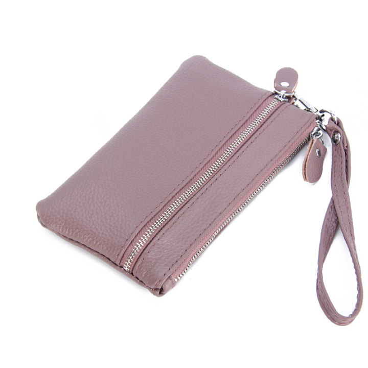 J2021 Upper Grain Cow Removable Hand Strap Handbag Purse Lady Wallet ...