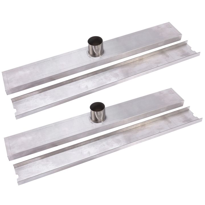 Kqueebee 2X Linear Channel Floor Drain Gate Stainless Steel Type Shower ...