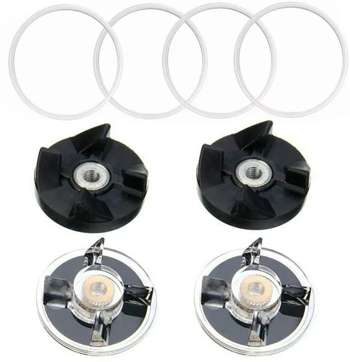 Magic Bullet Blender 2 Rubber Blade Gear & 2 Motor Base Gear & 4 Base ...