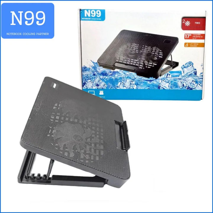 LAPTOP COOLER PAD | DOUBLE FAN | N99 | Daraz.lk