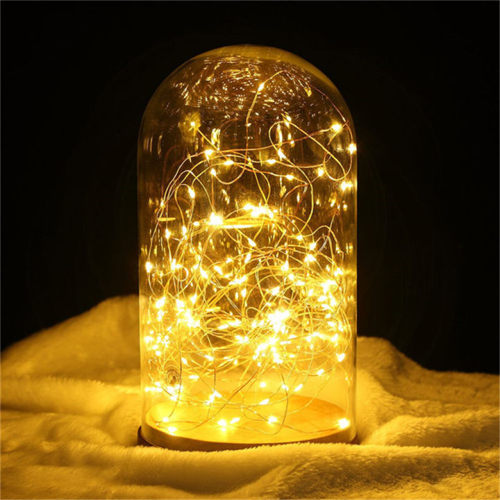 Led Fairy Lights Copper Wire String 5M 50 Led Holiday Outdoor Lamp ...