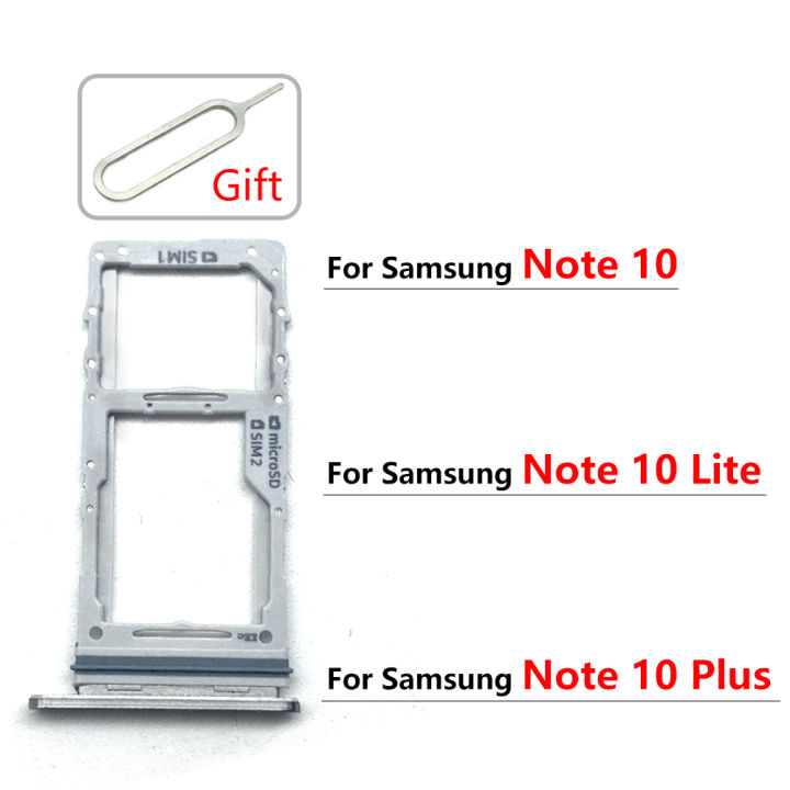 SIM Card Slot Tray For Samsung Note 10 Plus Lite Micro SD Reader Holder ...