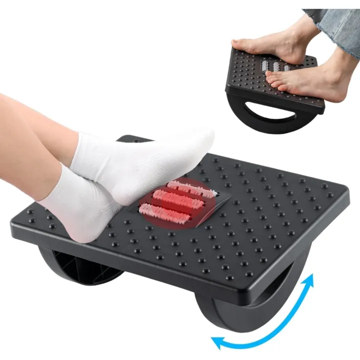 Ergonomic Foot Rest Rocking Foot Rest with Soothing Foot Massager for ...