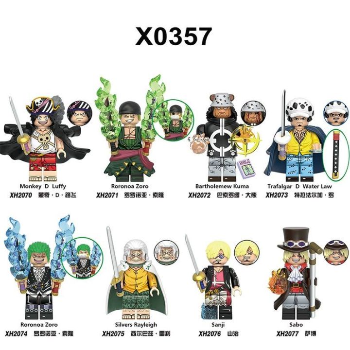 【ElectroVenture】X0357 Compatible LEGO One Piece Zoro Sanji Sabo D ·D ...