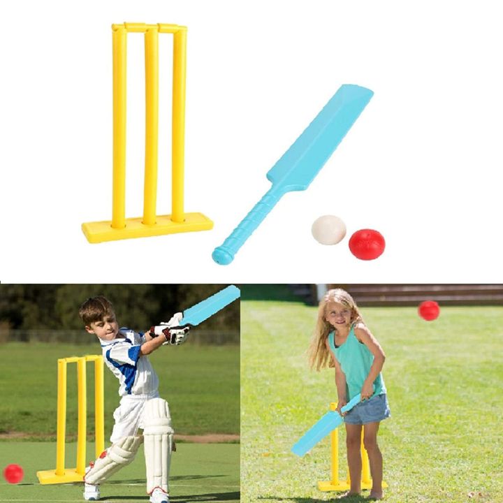 Cricket Set Heavy-Duty ABS Plastic Cricket Bat Set and Ball Beach ...