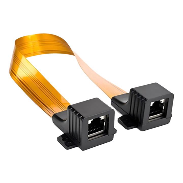Home/Car Window Door Feed-Through Jumper Cable Flat CAT6 Cat5 RJ45 ...