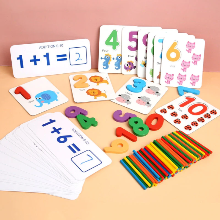 HOT I Love Mathematics - Educational Wooden Count Montessori Toys ...