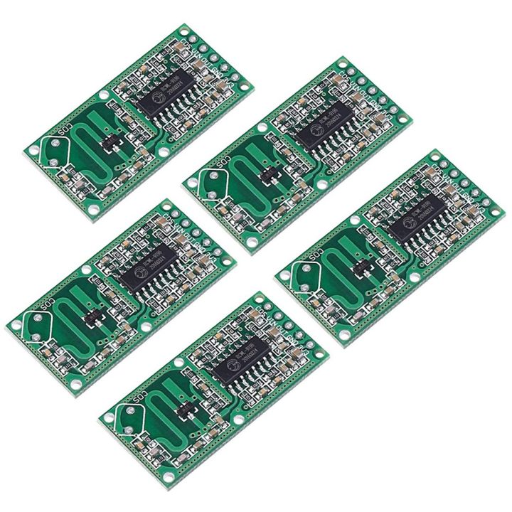 5 PCS Microwave Doppler Motion Detector Sensor RCWL-0516 Module Board ...